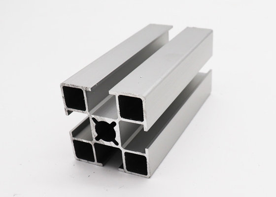 China 8 Mm Width T Slot Aluminium Profile 40X40 Wooden Grain Apply To Machinery Guard supplier