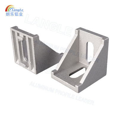 China aluminium profile accessories Corner Joint Connectors aluminum angle bracket supplier